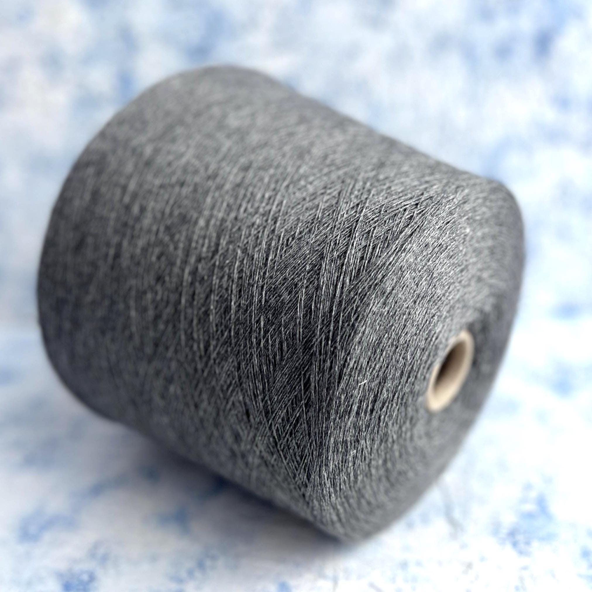 Cashmere Silk Lace Yarn on Cone – 50/50% Loro Piana – Color Gray ...